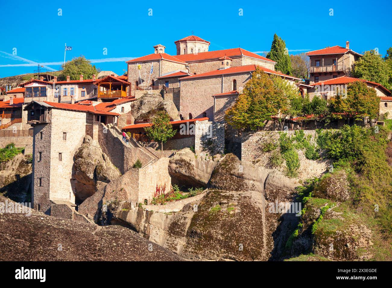 The Monastery of Great Meteoron is the largest monastery at Meteora ...