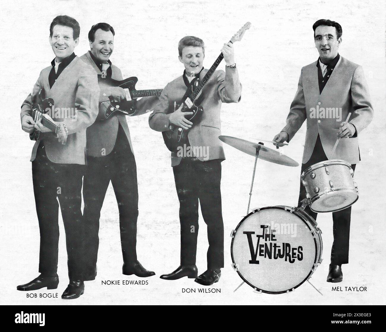The Ventures - - Vintage music label promotional picture - Photographer ...