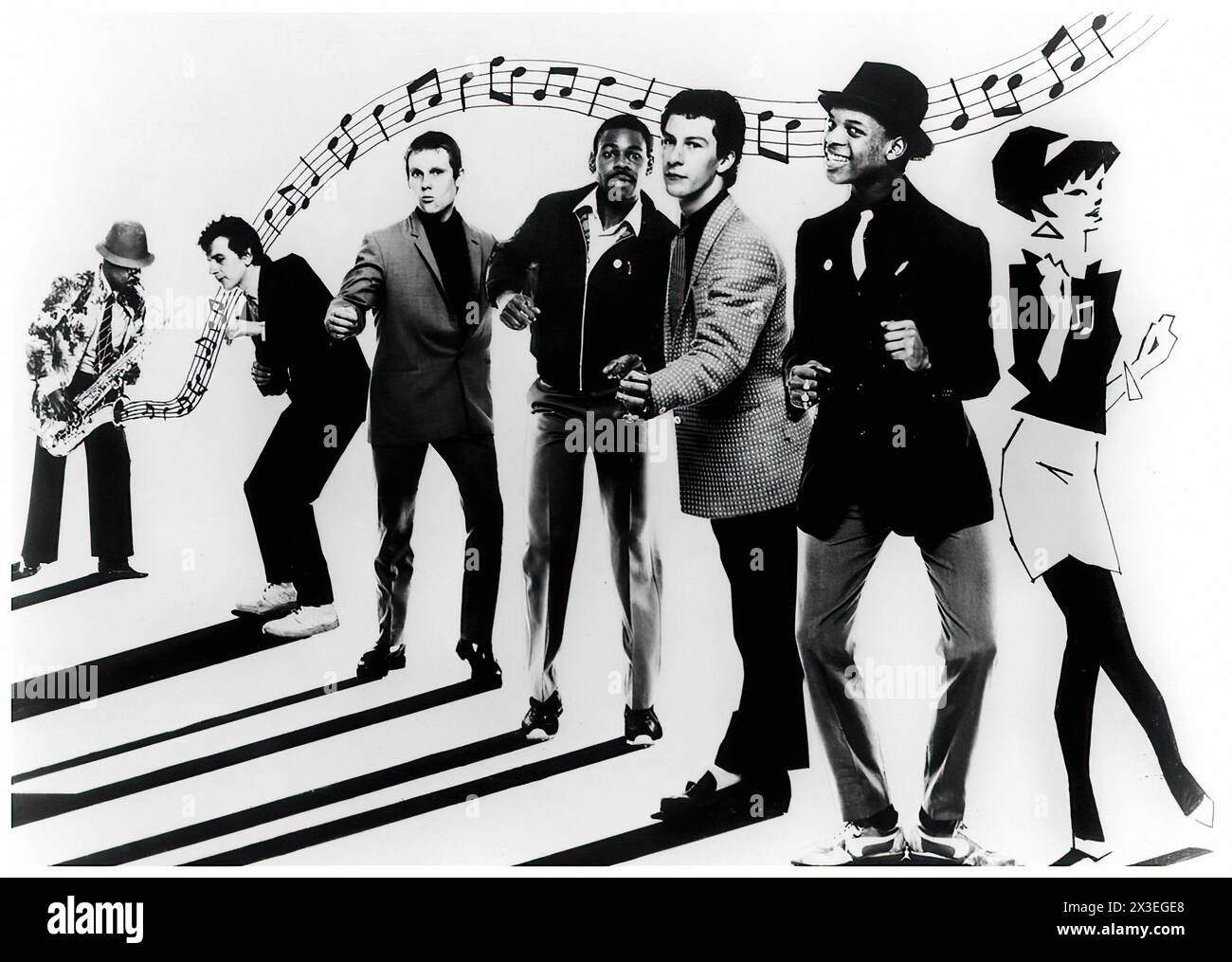 The English Beat - Vintage music label promotional picture ...