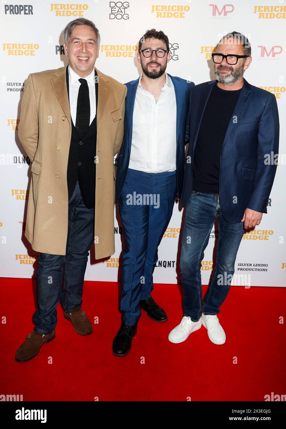 London, UK. 25th Apr, 2024. Alex Tate, Harvey Ascott and Mark O ...