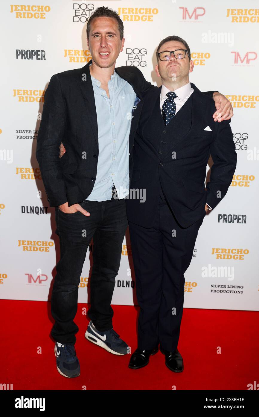 London, UK. 25th Apr, 2024. Will Gilbey and Chris Reilly attend the ...