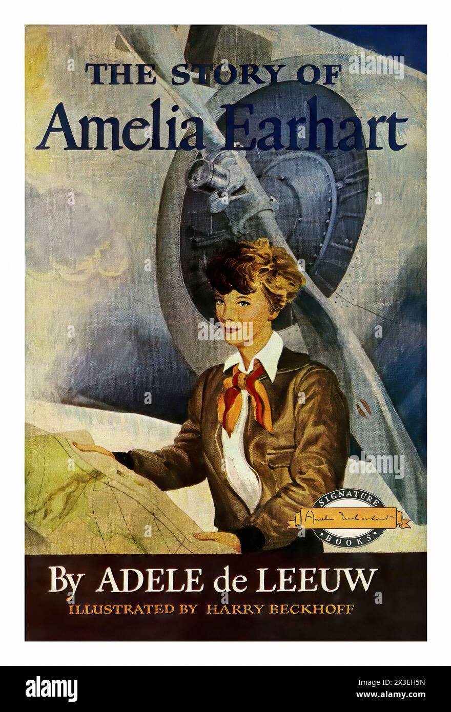 The Story of Amelia Earhart - Vintage american illustrated publication ...