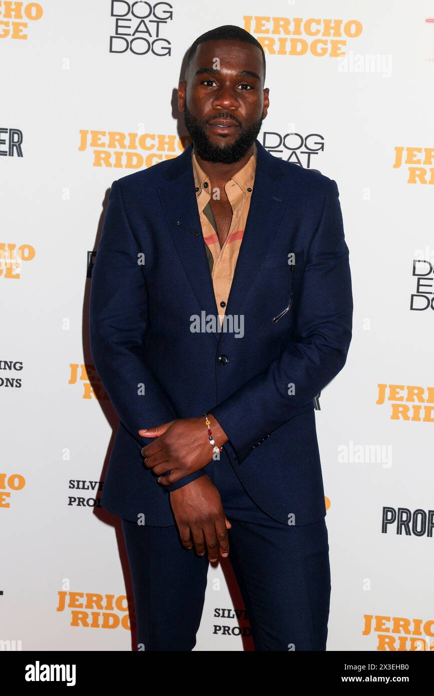 London, UK. 25th Apr, 2024. Stevie Basaula attends the Jericho Ridge ...