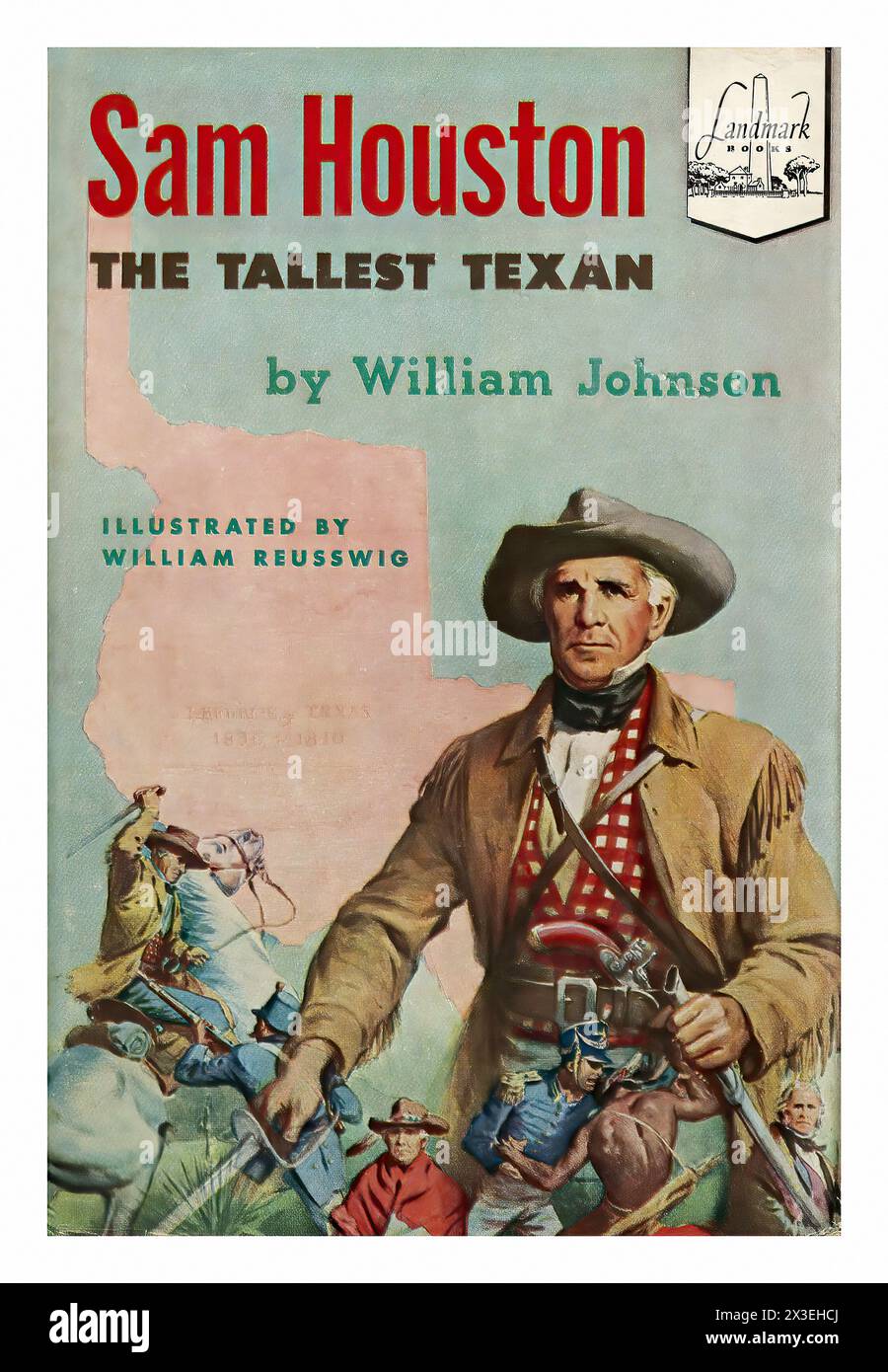 Sam Houston, The Tallest Texan - Vintage american illustrated ...