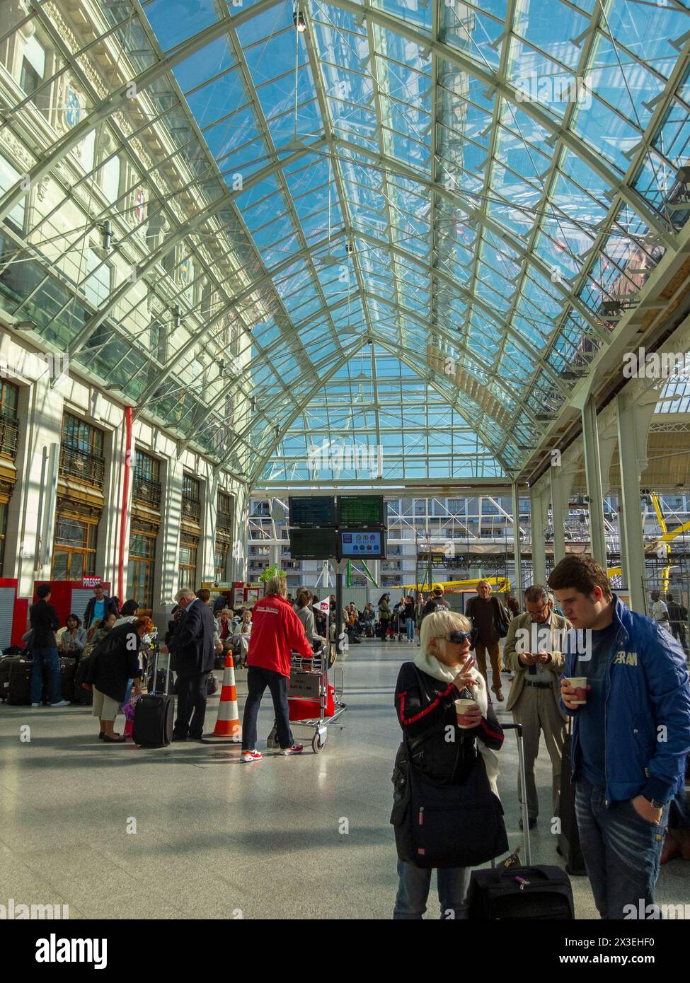 Paris, France, Construction Site, Renovation Train Station, Gare de ...
