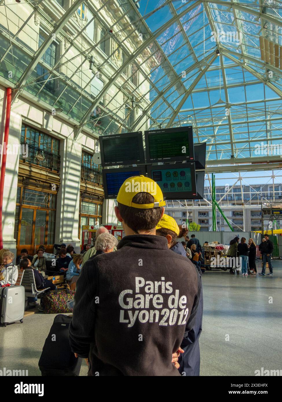 Paris, France, Construction Site, Renovation Train Station, Gare de ...