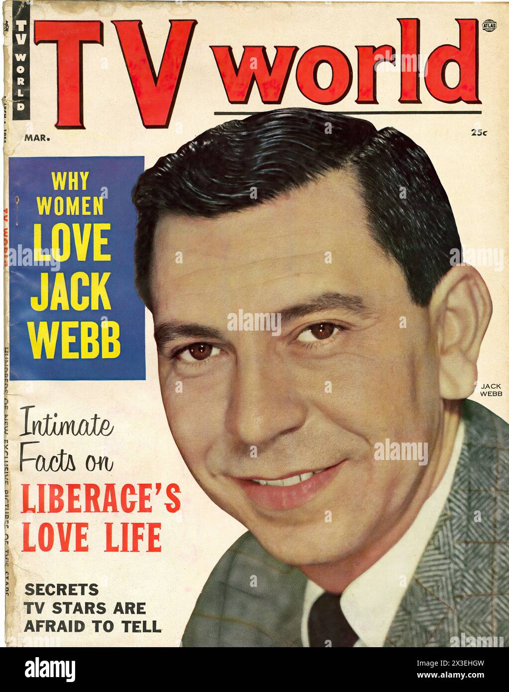 TV World - Vintage american magazine cover Stock Photo - Alamy