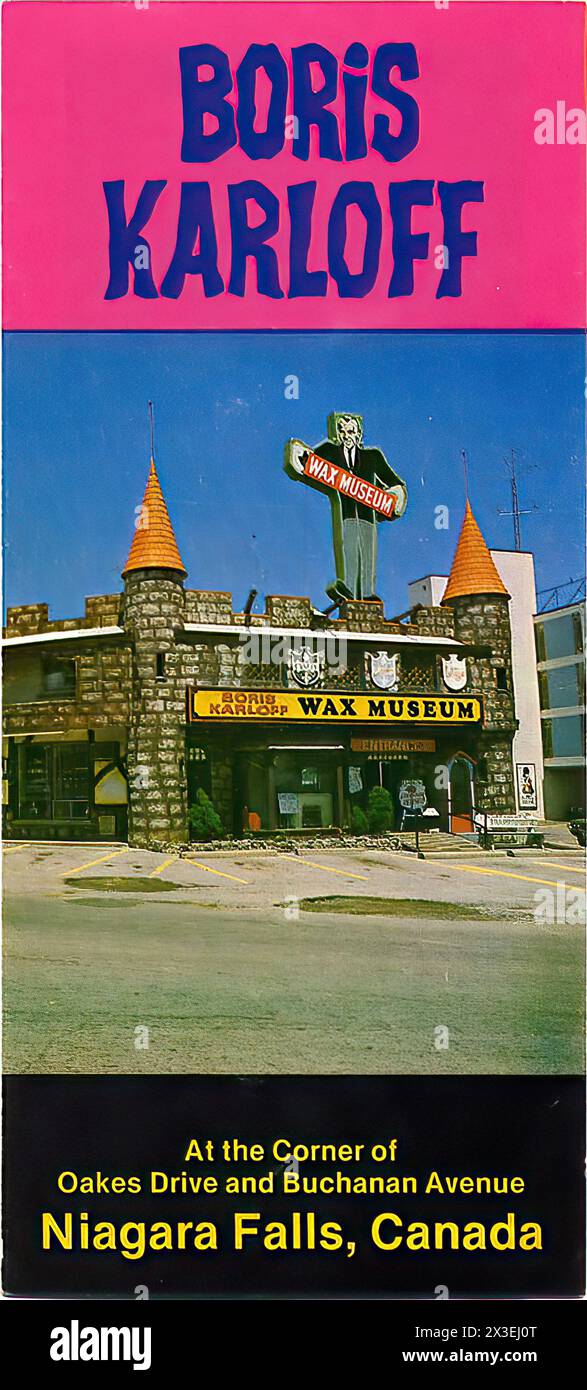 Boris Karloff House Of Wax Brochure - Vintage american print Stock ...