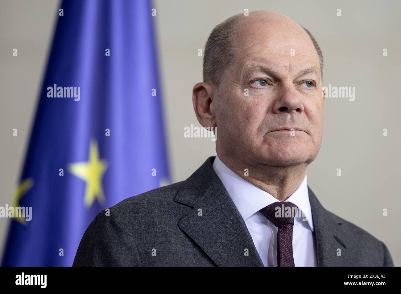 Berlin, Germany. 26th Apr, 2024. Federal Chancellor Olaf Scholz (SPD ...