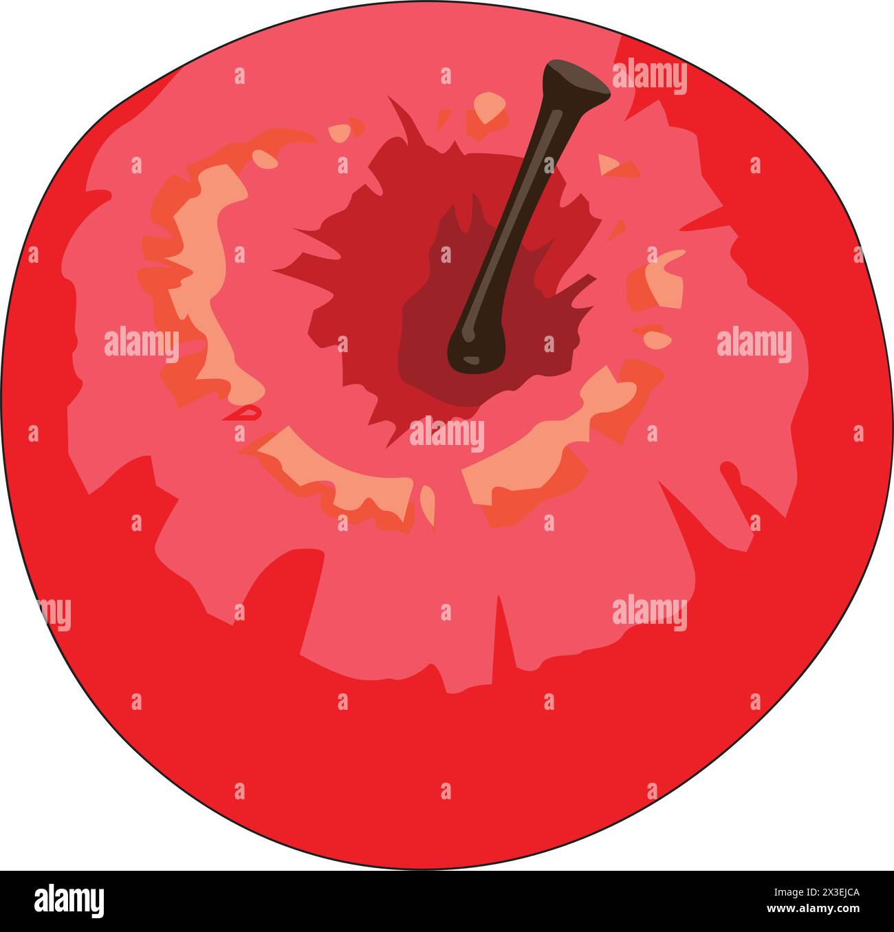 Apple vector illustration Stock Vector Image & Art - Alamy