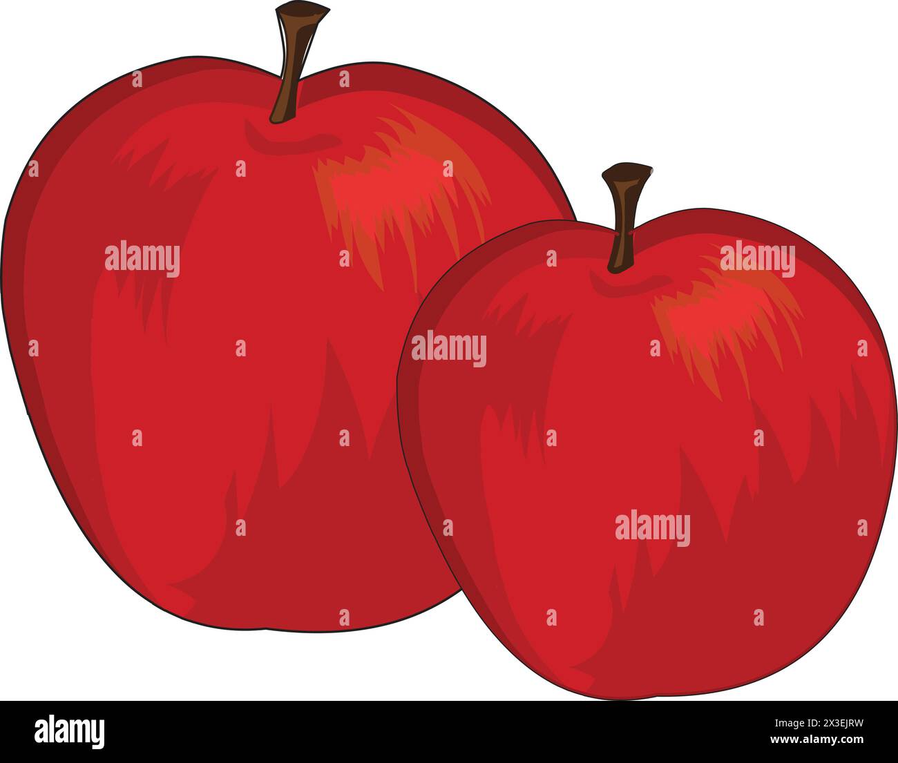 Vector apple vector illustration Stock Vector Image & Art - Alamy