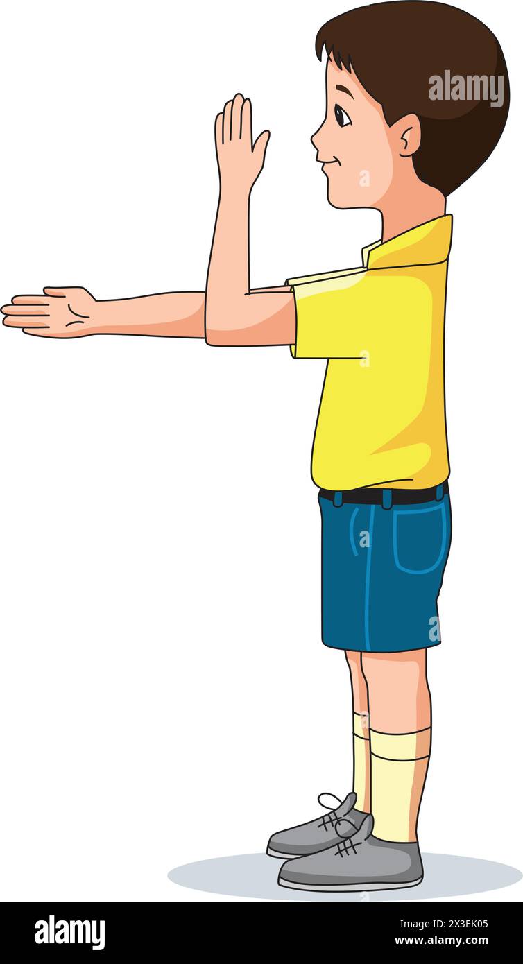 Boy showing directions vector illustration Stock Vector Image & Art - Alamy Boy showing directions vector illustration Stock Vector Image & Art - Alamy