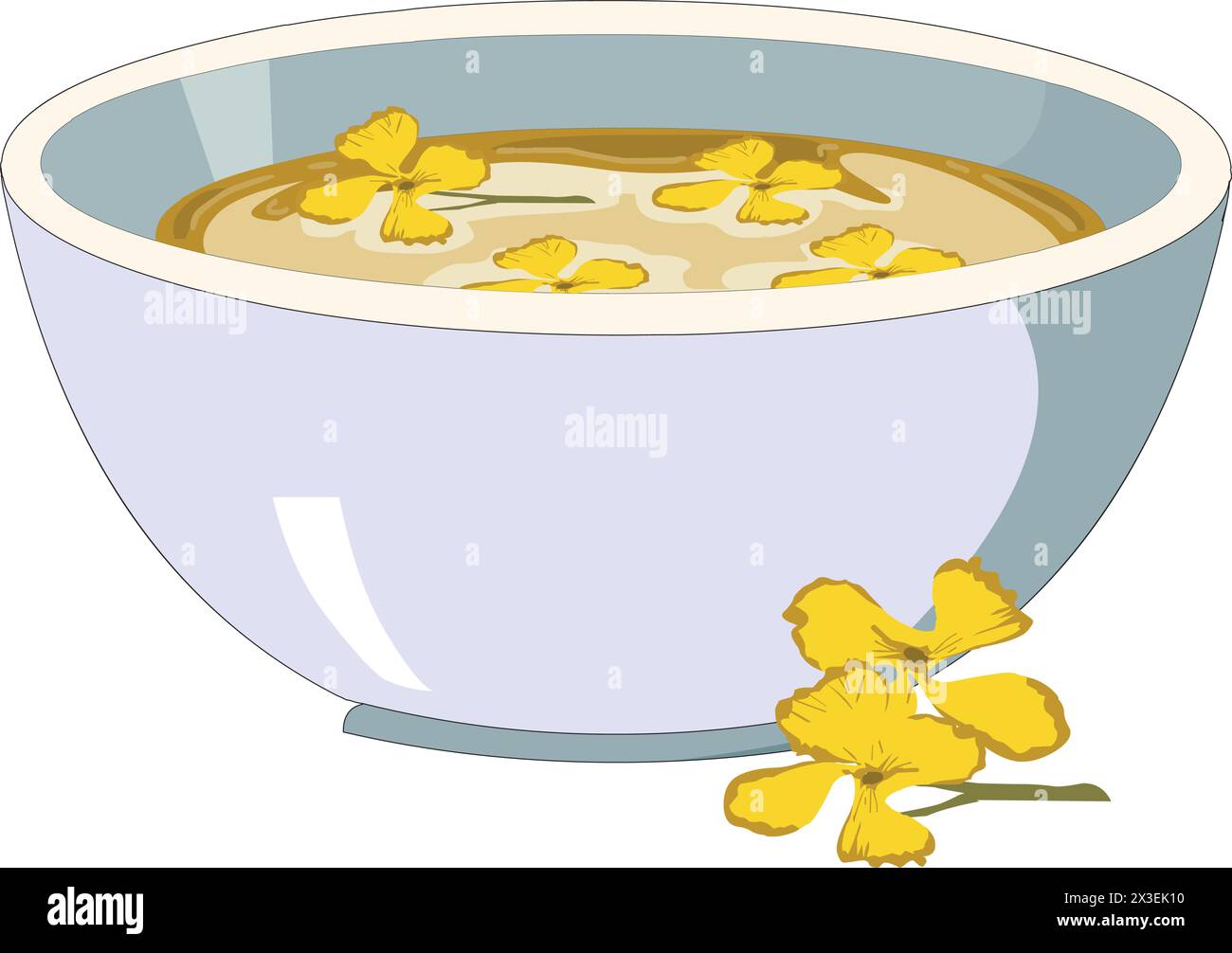 Bowl of mustard oil vector illustration Stock Vector Image & Art - Alamy