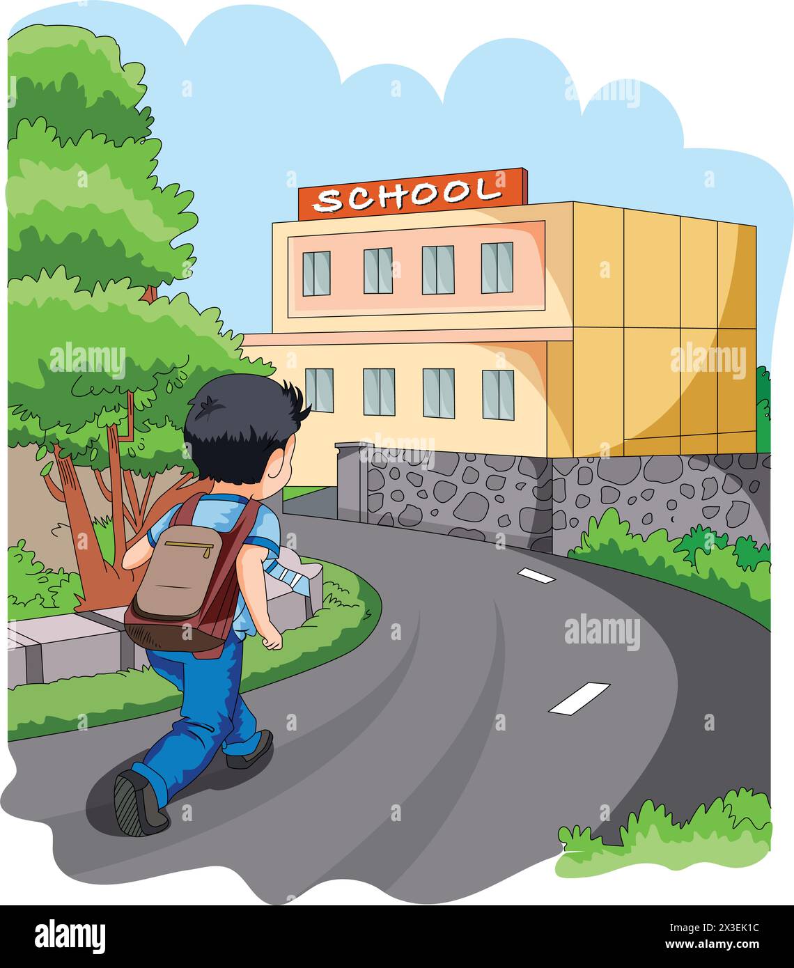 Schoolboy cartoon hi-res stock photography and images - Alamy