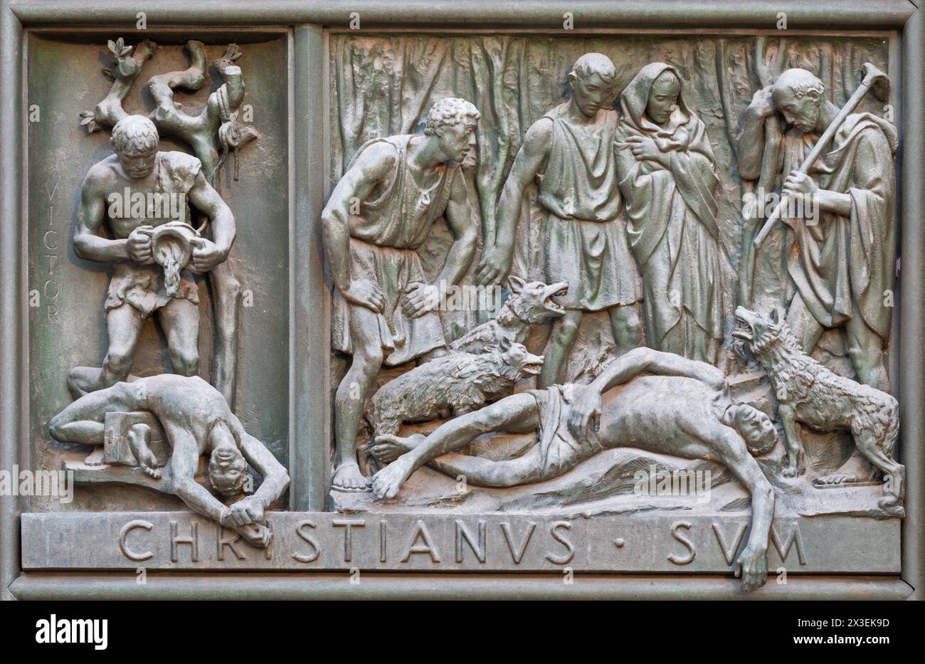 MILAN, ITALY - SEPTEMBER 16, 2024: The relief of Martyrdom of St ...