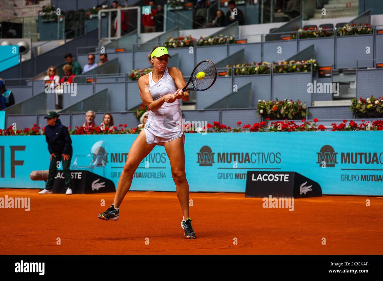 Spain - 26 Apr 2024 Magda Linette of Poland plays against Aryna ...