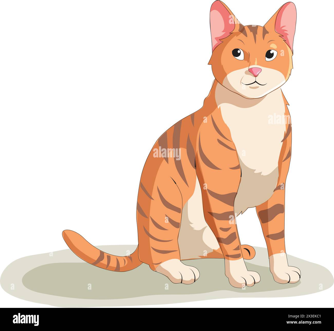 Cat Isolated Graphic Vector Illustration Stock Vector Image & Art - Alamy