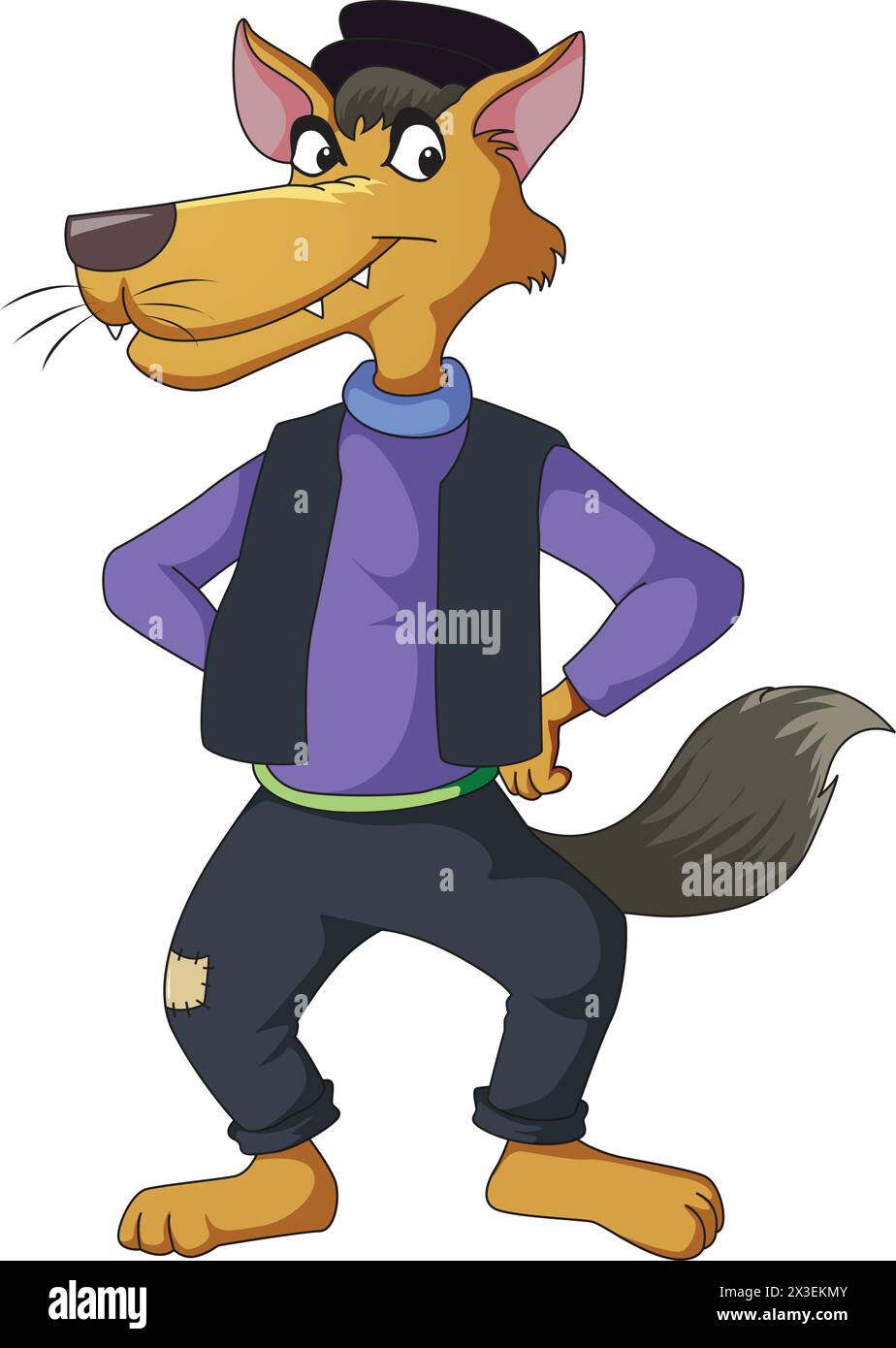 Clever fox vector illustration Stock Vector Image & Art - Alamy