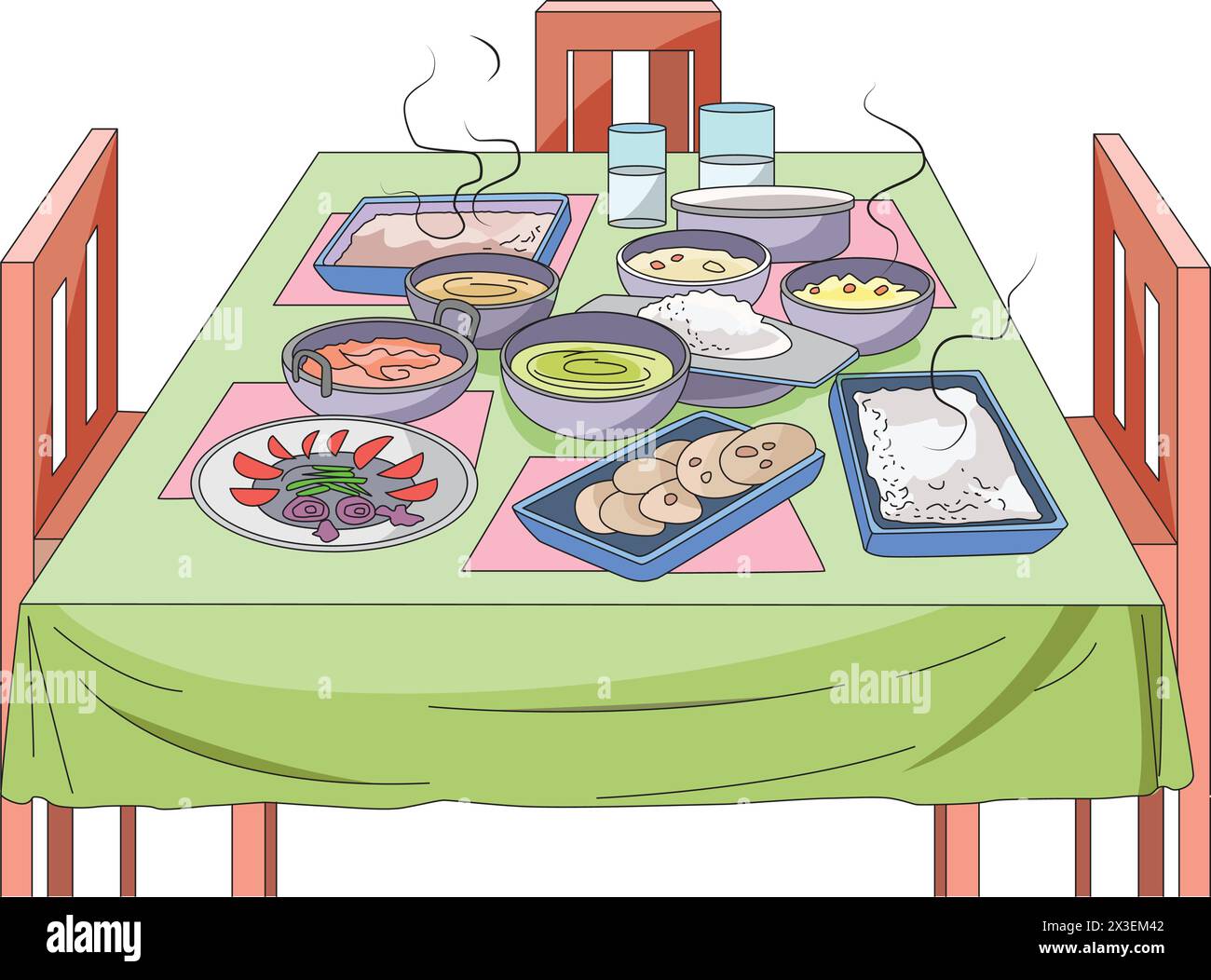 Pasta chicken tomato Stock Vector Images - Alamy