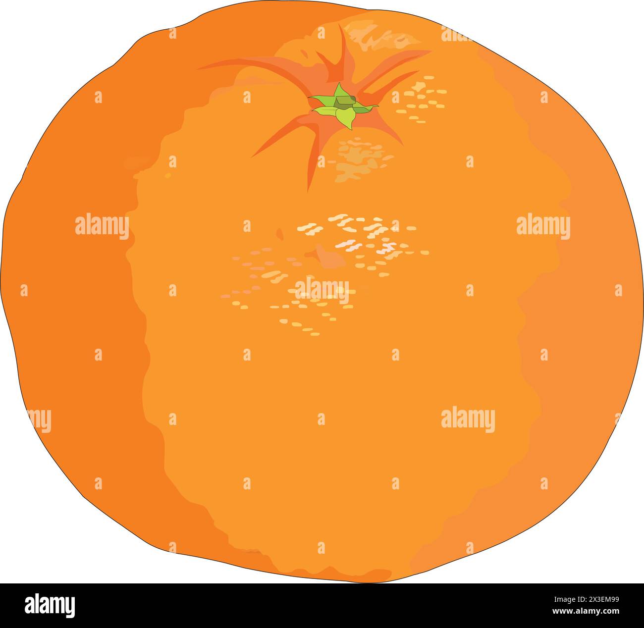 Orange vector illustration Stock Vector Image & Art - Alamy