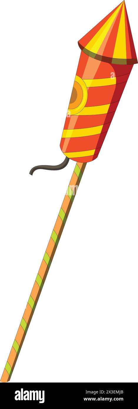 Rocket fire cracker vector illustration Stock Vector Image & Art - Alamy