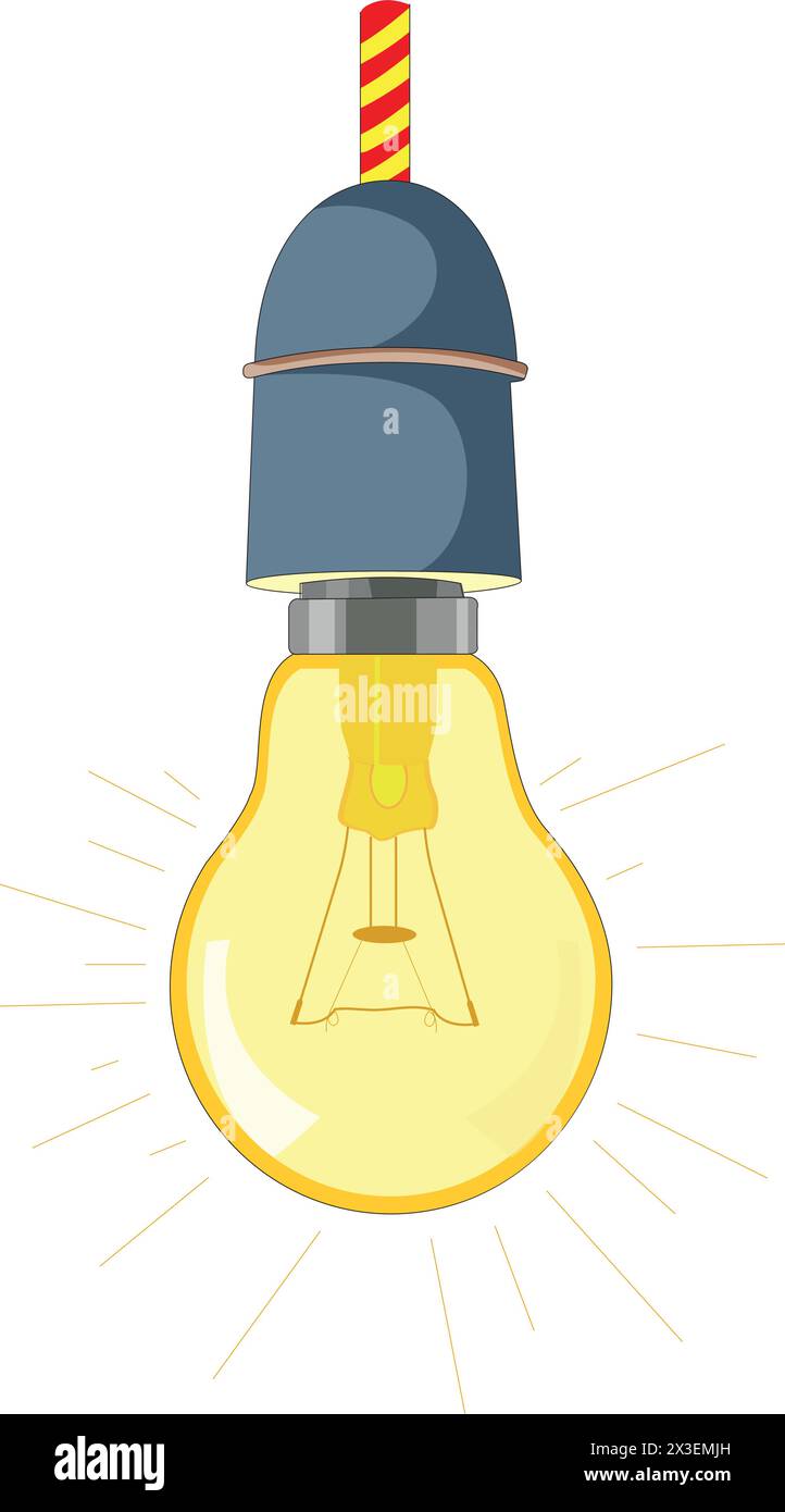 Light bulb vector illustration Stock Vector Image & Art - Alamy