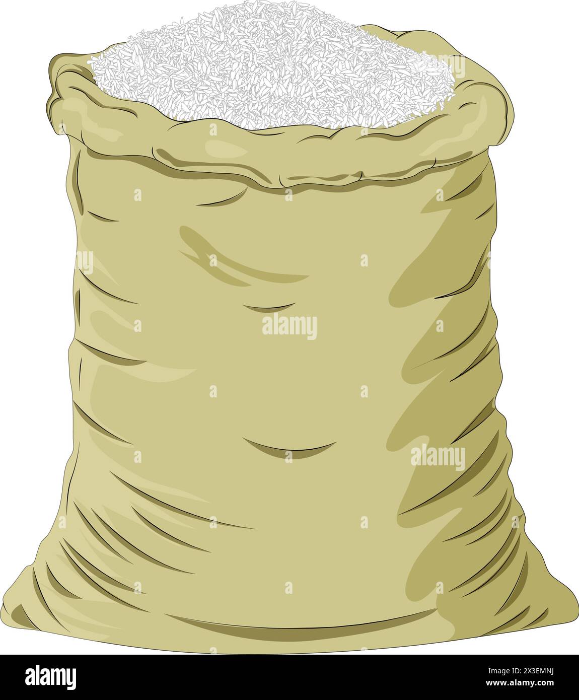 Rice sack vector illustration Stock Vector Image & Art - Alamy