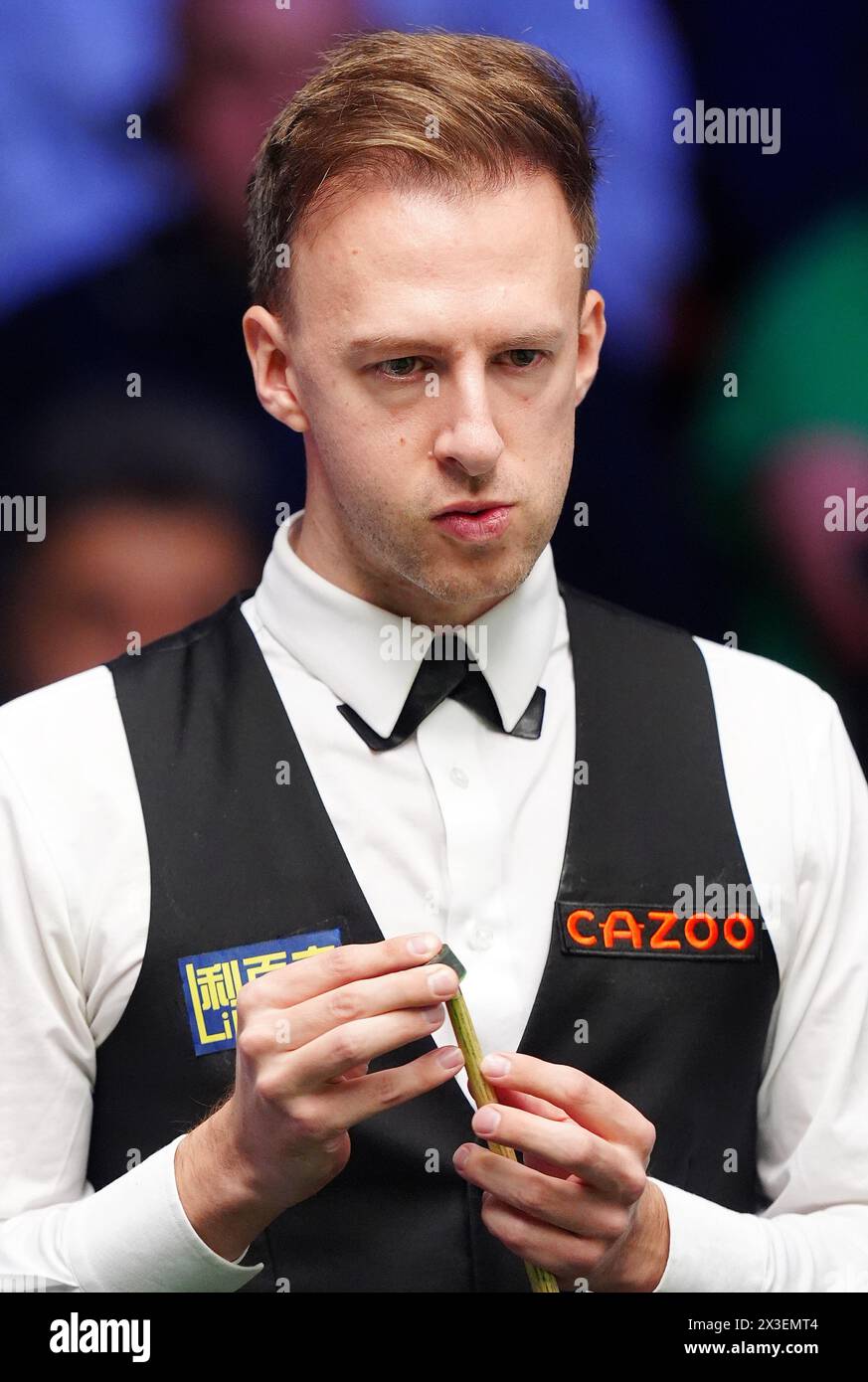 Judd Trump during his match against Tom Ford (not pictured) on day ...
