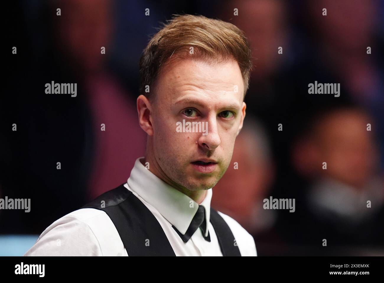 Judd Trump during his match against Tom Ford (not pictured) on day ...