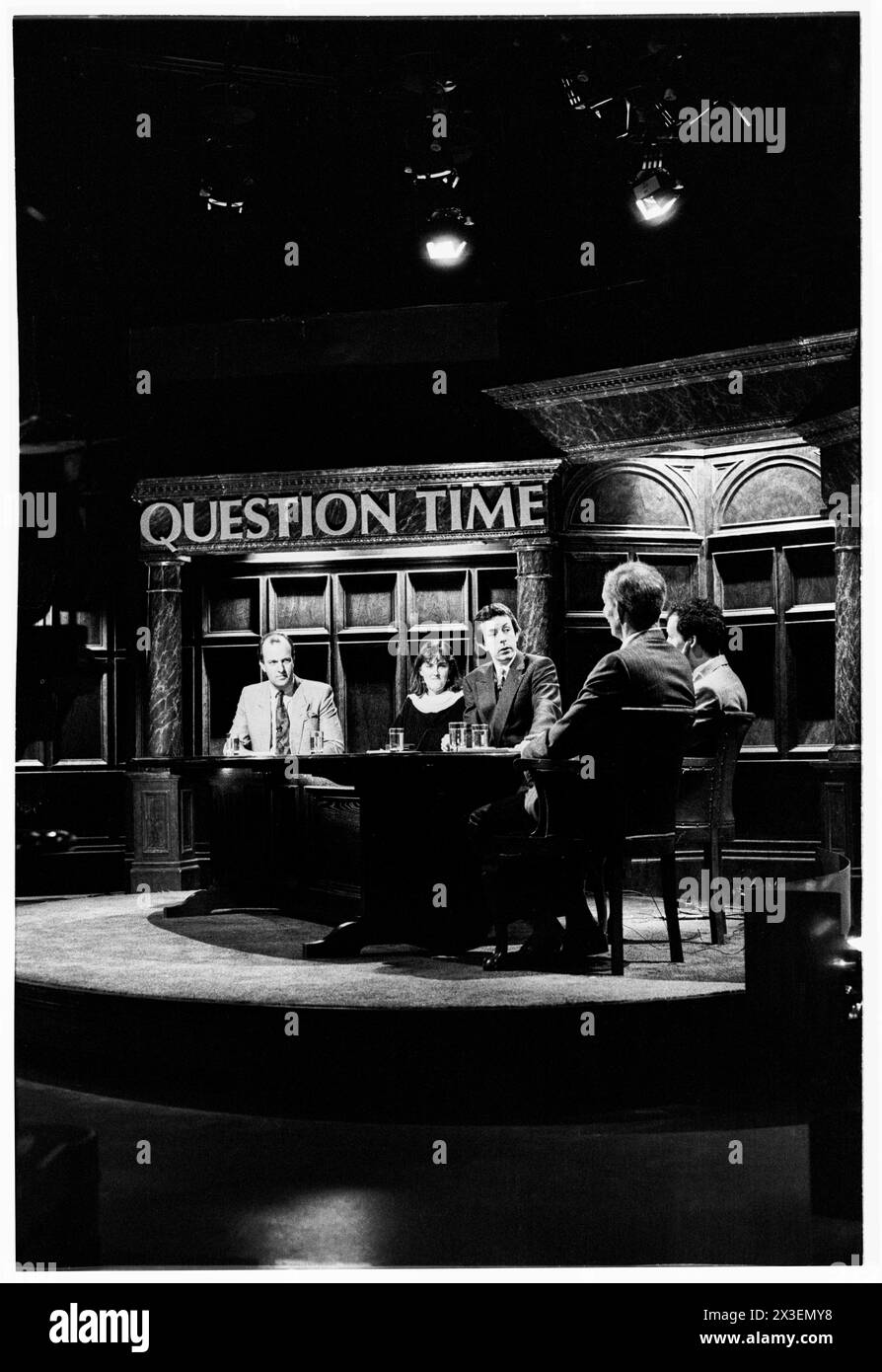 REHEARSALS, QUESTION TIME, 1993: Journalism students stand in for ...