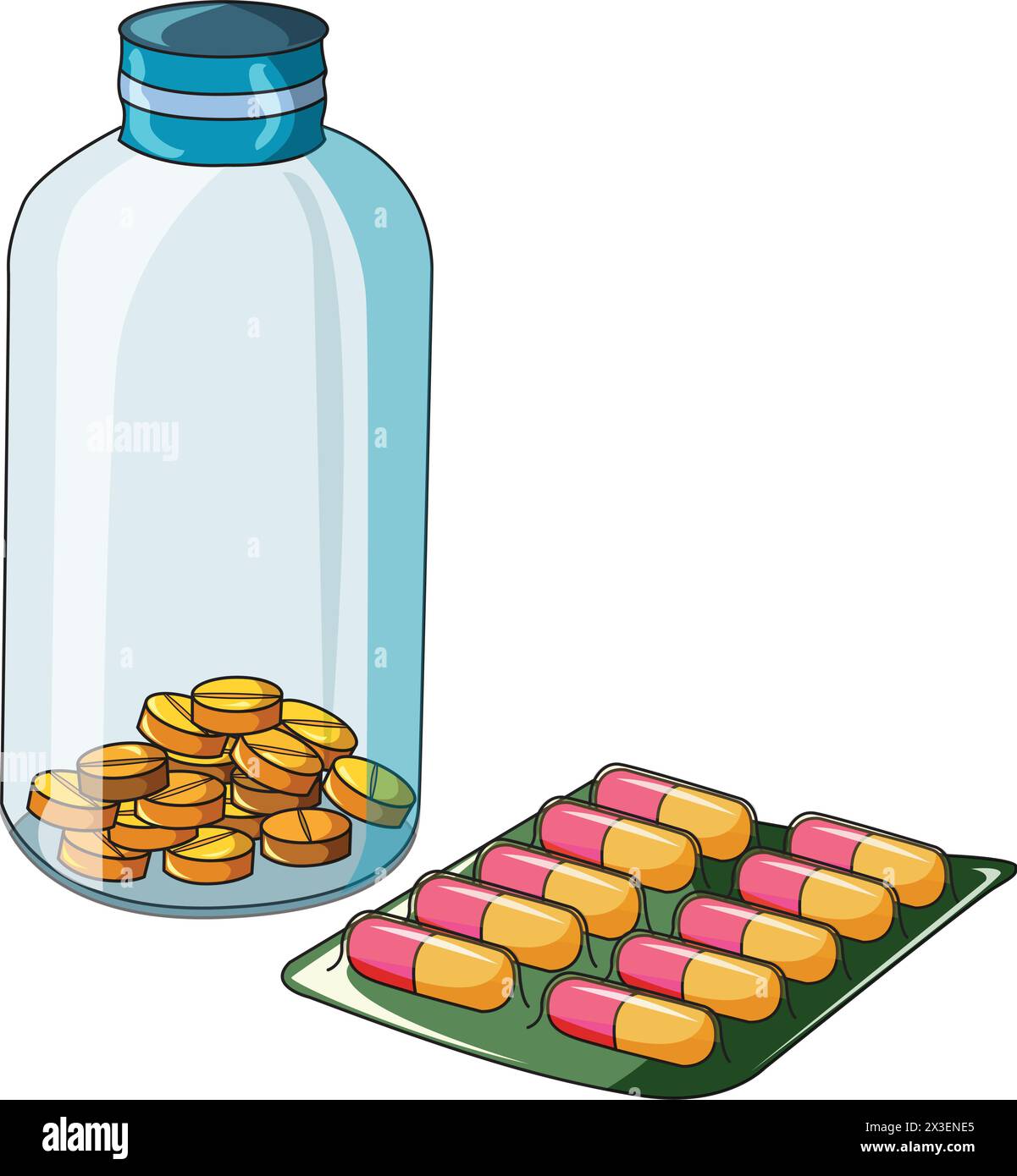 Medicine pills packaging Stock Vector Images - Alamy