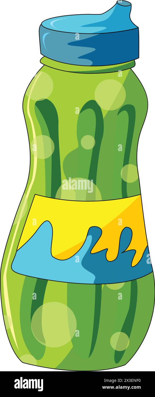 White plastic glass bottle Stock Vector Images - Alamy