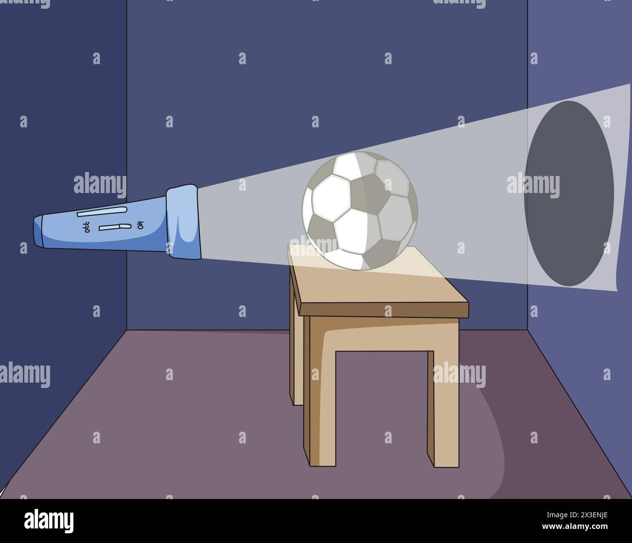 Vector light and shadow effect on football Stock Vector Image & Art - Alamy
