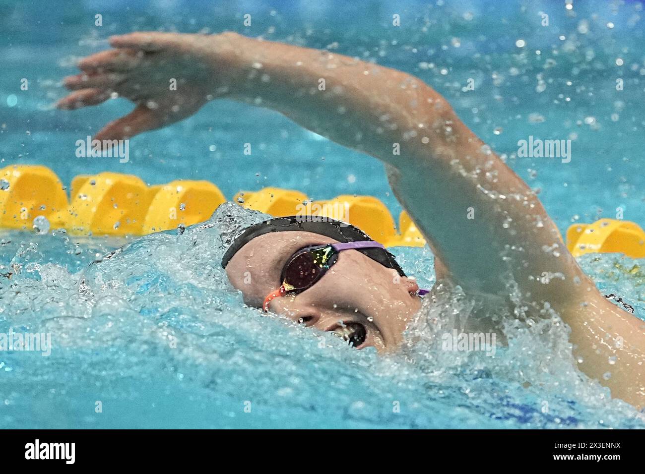 26 April 2024, Berlin: Swimming: German Championship, decision, 1,500m ...