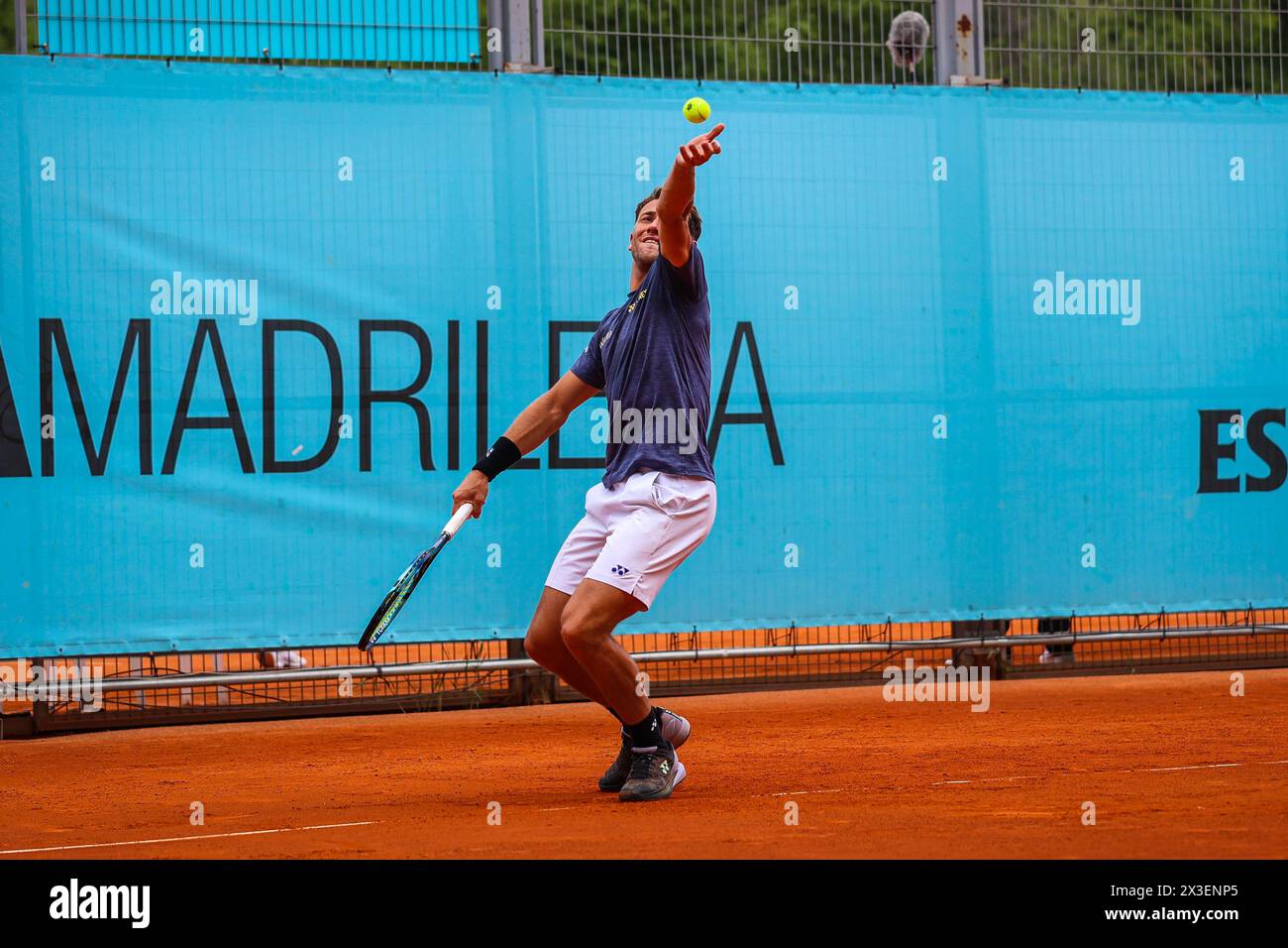 Usera, Spain. 26th Apr, 2024. Casper Ruud of Norway practice against ...