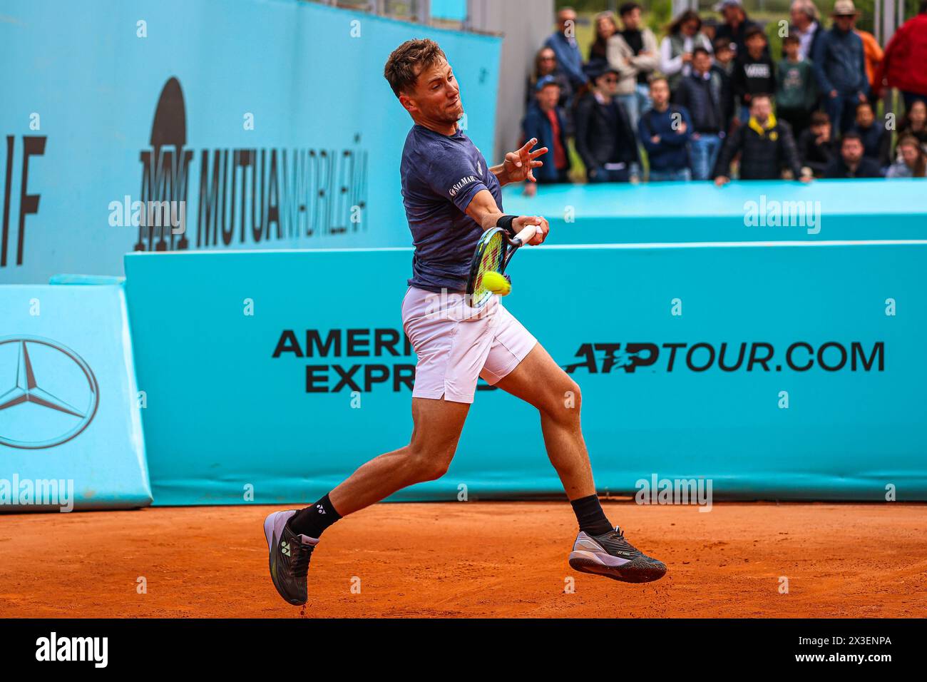 Usera, Spain. 26th Apr, 2024. Casper Ruud of Norway practice against ...