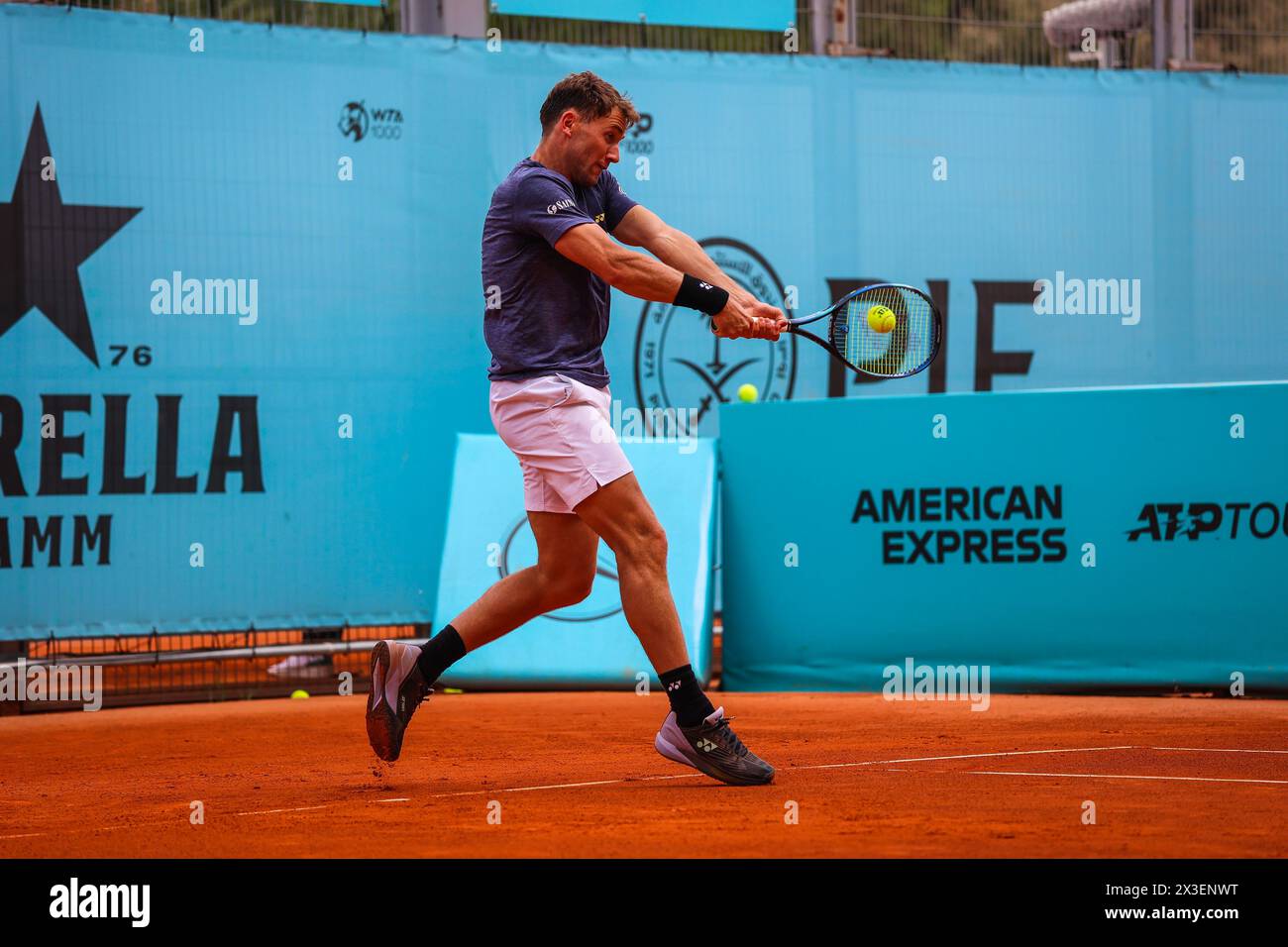 Usera, Spain. 26th Apr, 2024. Casper Ruud of Norway practice against ...