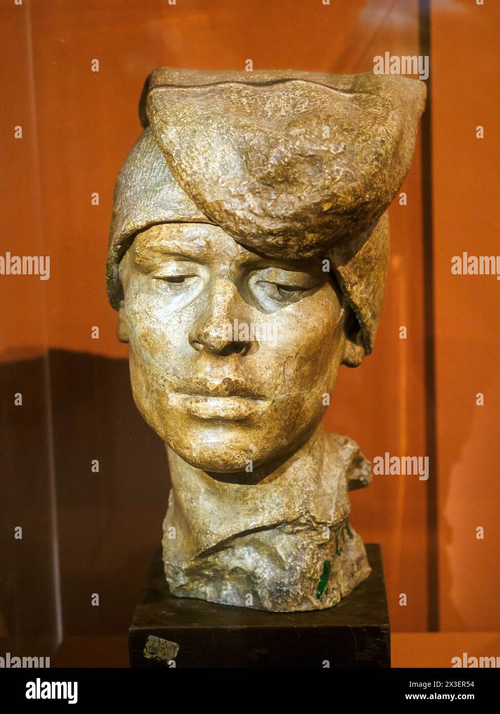 Head of a Sailor by Achille d'Orsi (1845-1929), 1878, patinated plaster ...