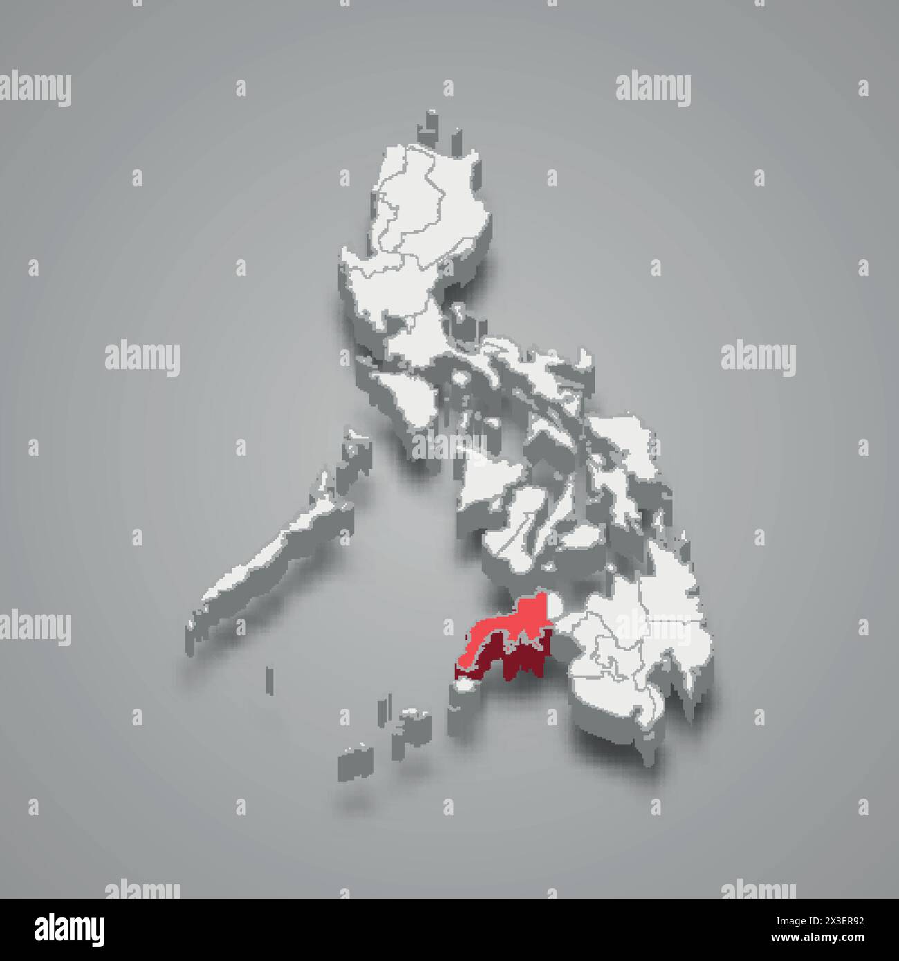 Zamboanga peninsula vector vectors Stock Vector Images - Alamy