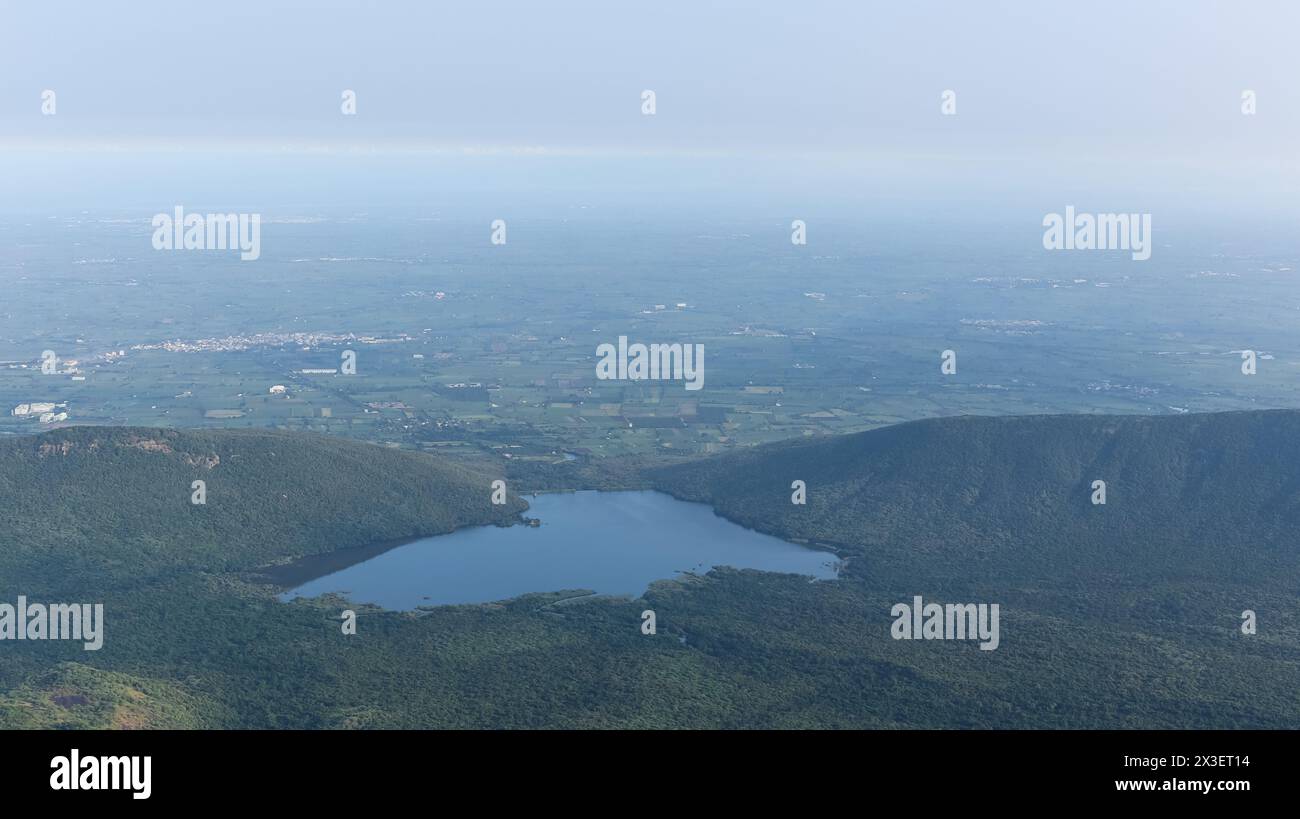Beautiful View of Girnar Hills, Surrounded by Deep Forest and Lake ...