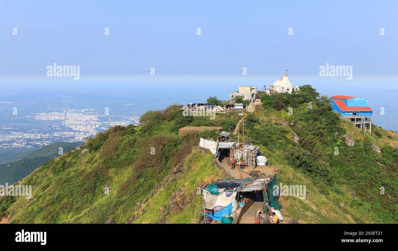 Beautiful View of Shree Ambaji Mandir, Girnar, Jain Tirth, Girnar ...