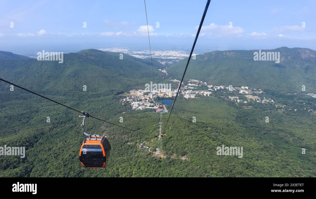 Beautiful View of Gilnar and Junagarh Cityscape From the Girnar Hills ...
