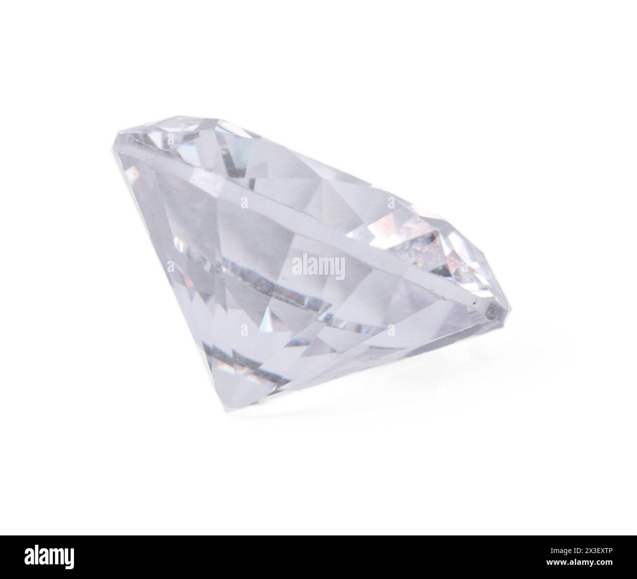 One beautiful shiny diamond isolated on white Stock Photo - Alamy