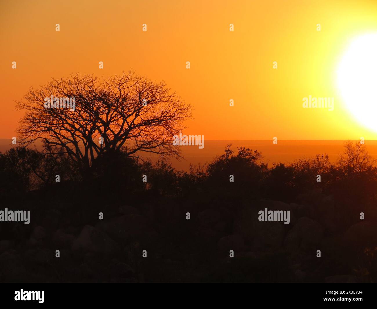 African scenery and landscapes. Sunset Stock Photo - Alamy