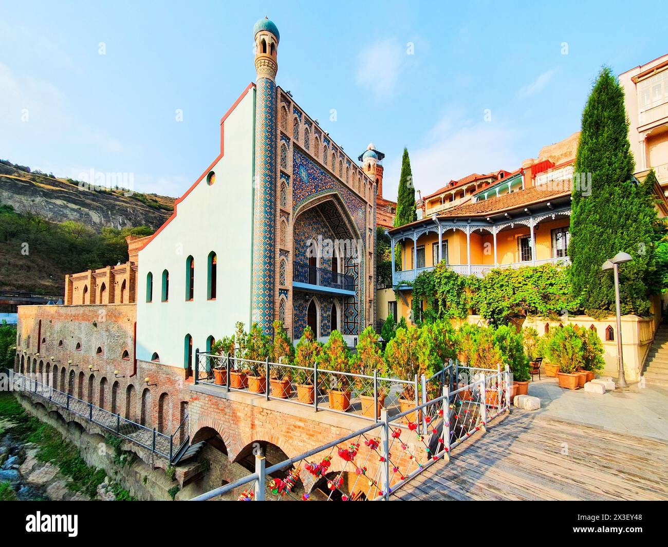 Tbilisi Juma Mosque in Tbilisi old town. Tbilisi is the capital and the ...
