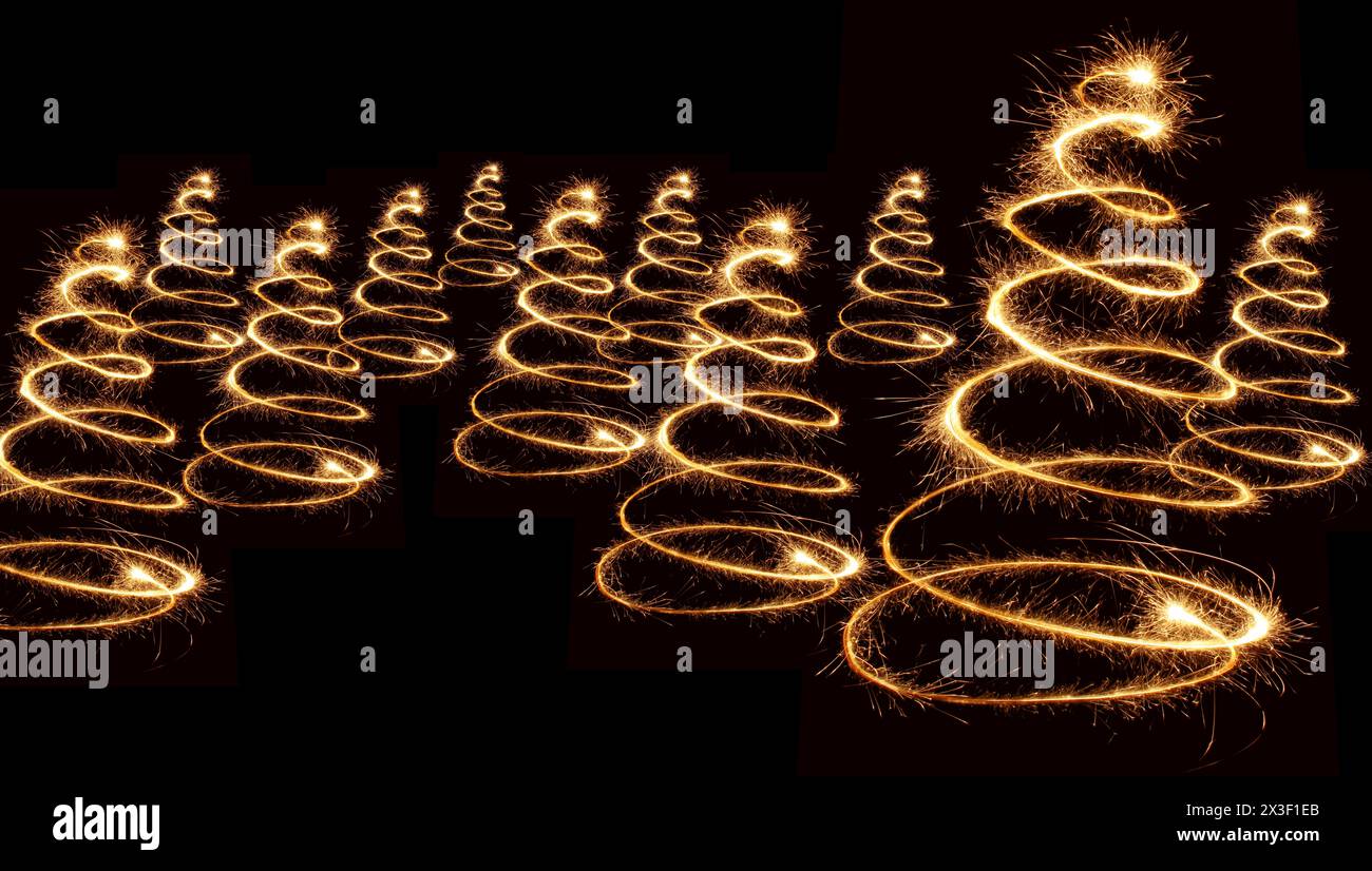 Trendy decorative christmas trees hi-res stock photography and images ...