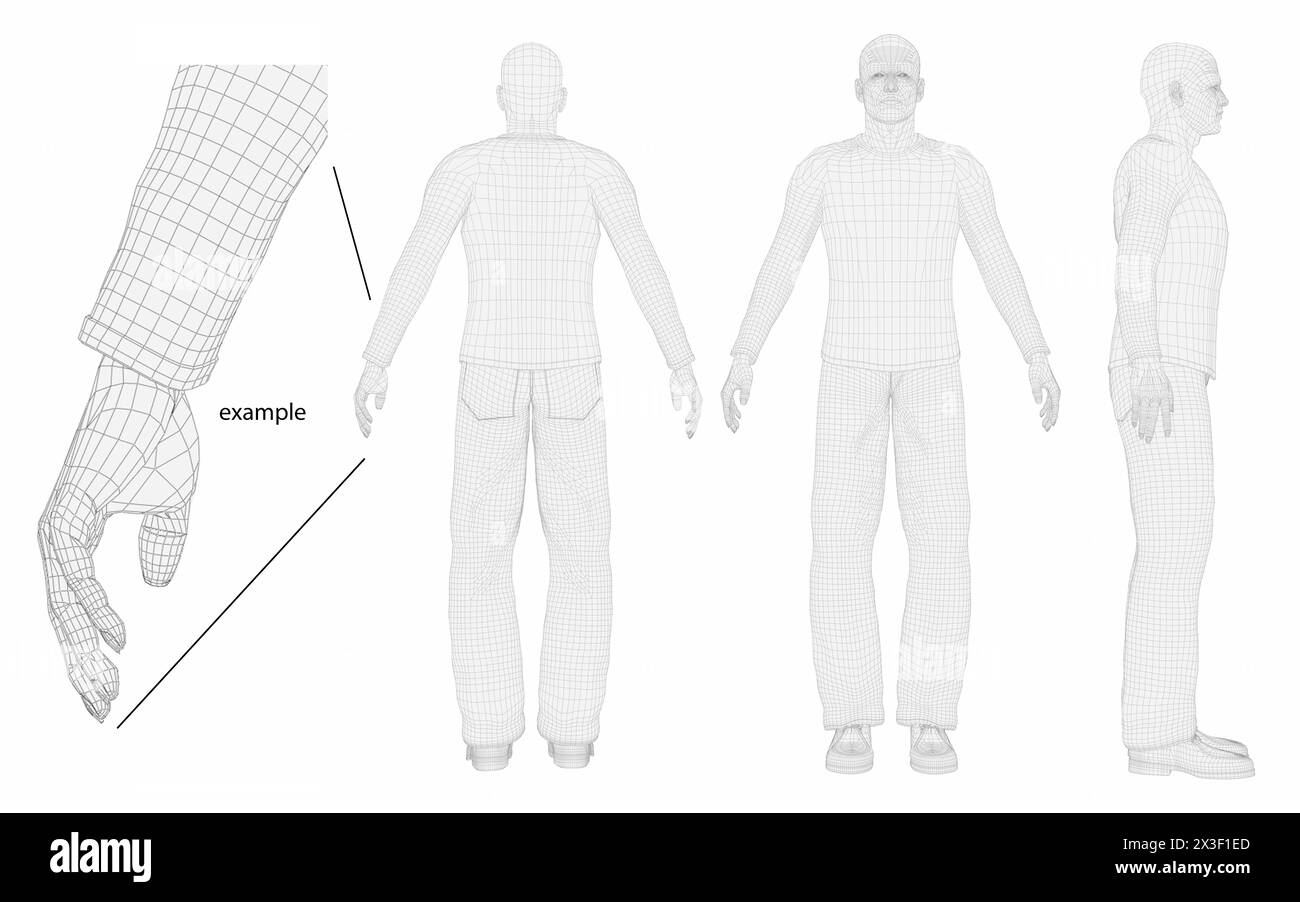 Wire frame body hi-res stock photography and images - Alamy