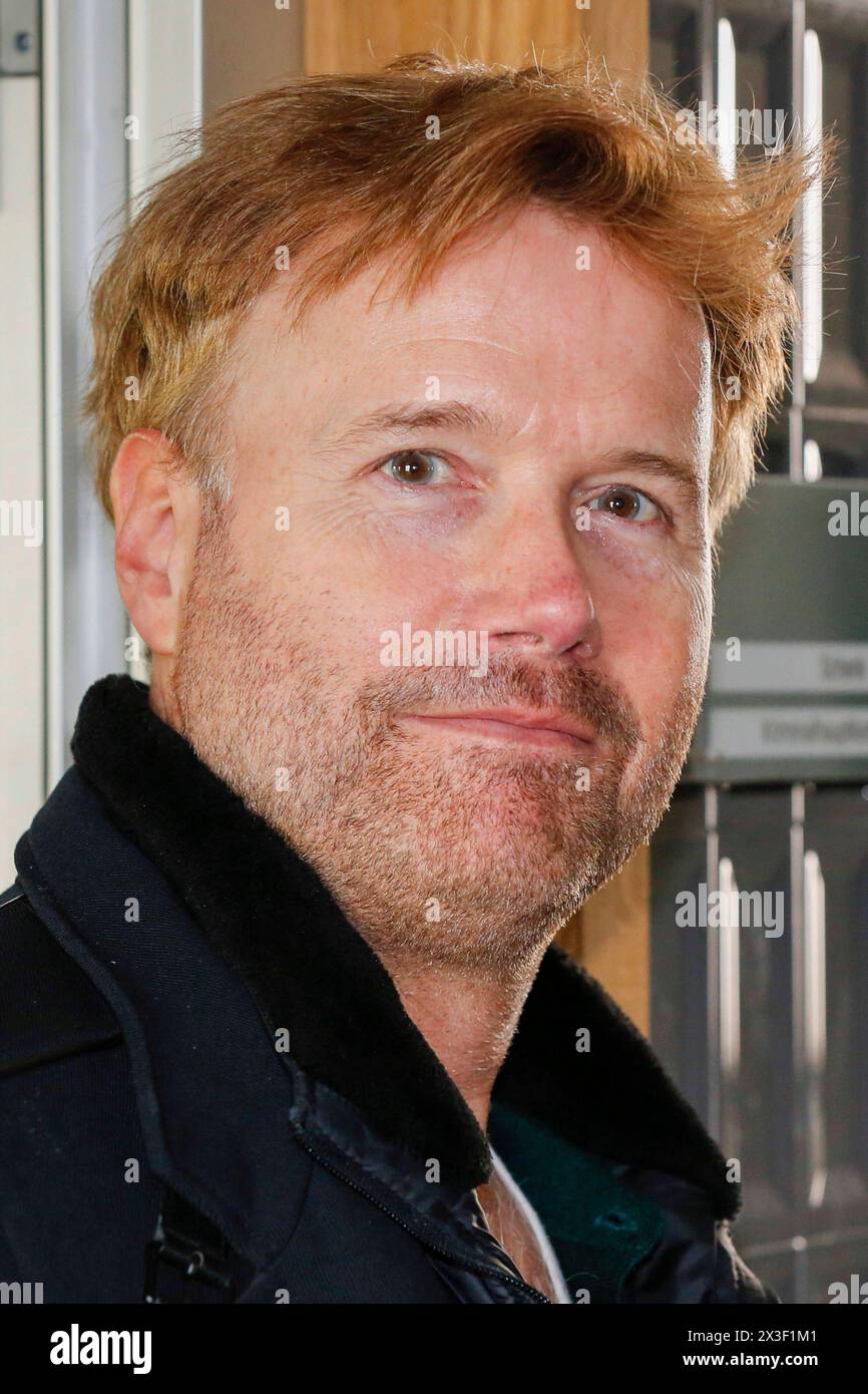 Götz Bolten beim Fototermin bei den Dreharbeiten zum ARD-Krimi Tatort ...