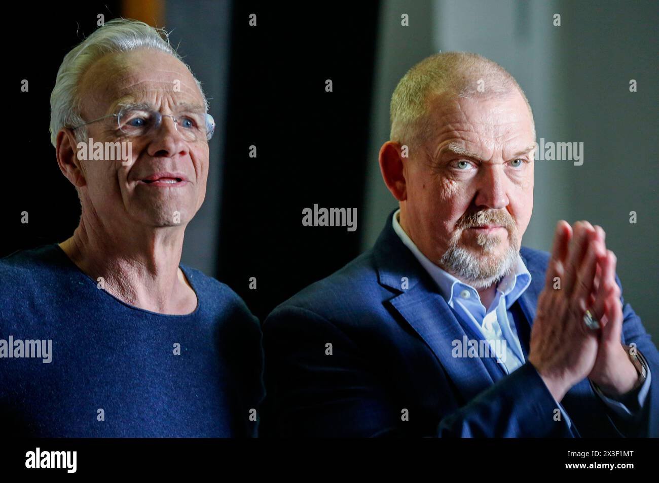 Klaus J. Behrendt und Dietmar Bär beim Fototermin bei den Dreharbeiten ...