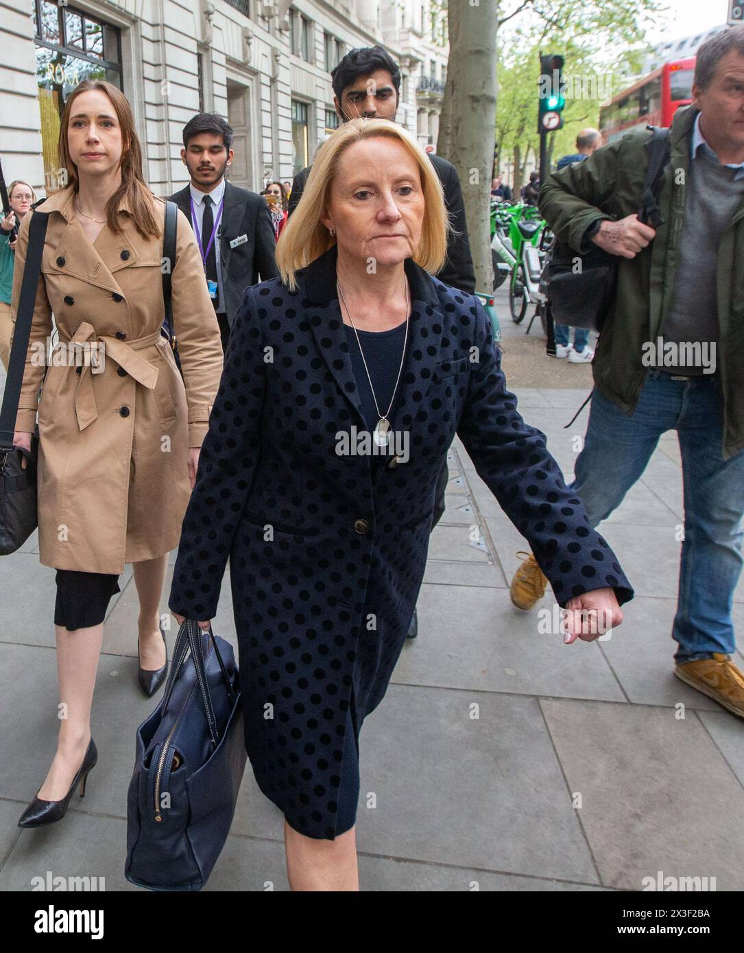 London, England, UK. 26th Apr, 2024. ANGELA VAN DER BOGERD, former ...